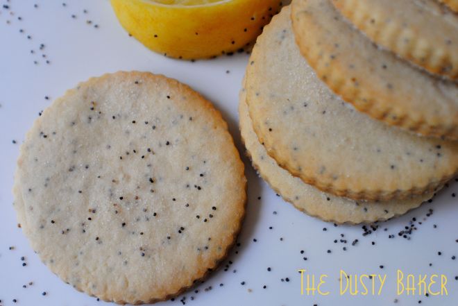 Lemon Poppy Butter Cookies | The Dusty Baker